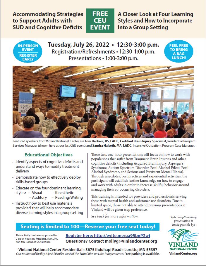 Announcing Vinland National Center's Annual (free!) CEU Event for ...